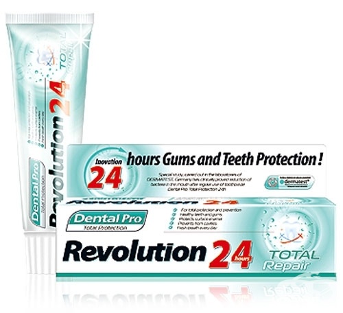 ПАСТА ЗА ЗЪБИ ДЕНТАЛ 24 ЧАСА ТОТАЛ РИПЕЪР 100 мл. (DENTAL PRO TOTAL ...